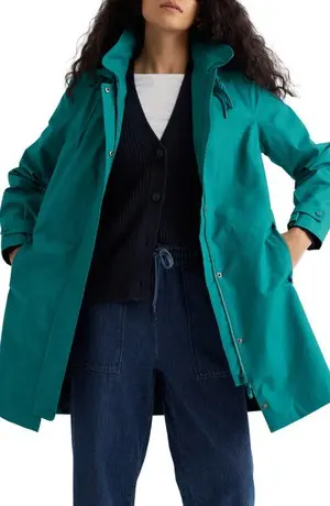 SEASALT CORNWALL Organic Cotton Waterproof Coat - Deep Dive
