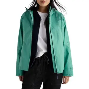 SEASALT CORNWALL Waterway Hooded Waterproof Jacket - Sage Leaf