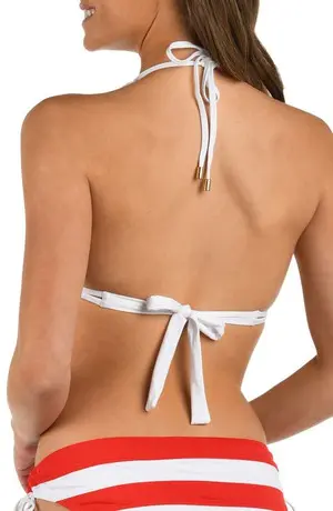 La Blanca Americana Embroidered Bikini Top