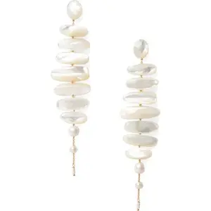 Chan Luu Mizumi Drop Earrings - White Mop
