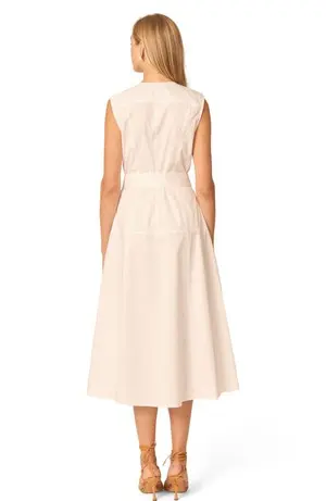 GILNER FARRAR Virien Cotton Midi Dress - White