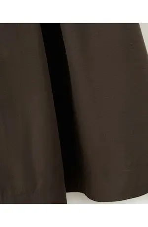 Mango Pleated Cotton-blend Midi Skirt - Chocolate
