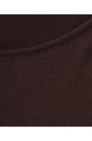 Mango Boat Neck Cap Sleeve Sweater