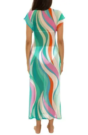 Trina Turk Apollo Mesh Cover-up Dress