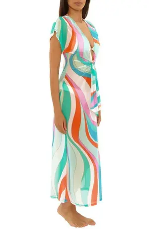 Trina Turk Apollo Mesh Cover-up Dress