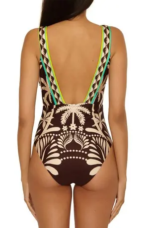 Trina Turk Syros Plunge One-piece Swimsuit