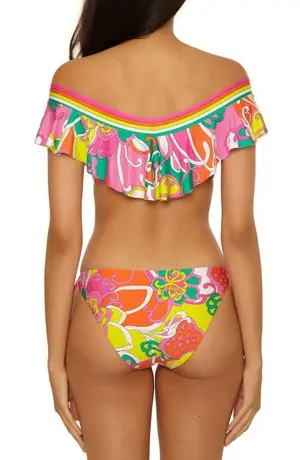 Trina Turk Elara Ruffle Off-the-shoulder Bikini Top