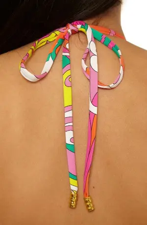 Trina Turk Elara Banded Reversible Bikini Top