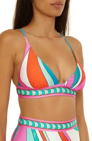 Trina Turk Apollo Reversible Halter Bikini Top