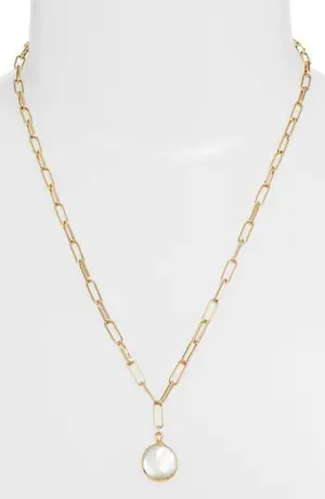 SET & STONES Capri Pendant Necklace - Gold