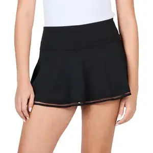 SOFIBELLA Staples 13in Tennis Skirt - Black