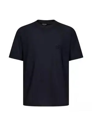 Giorgio Armani Logo T-shirt - Blue