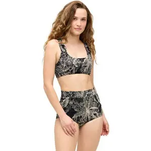 SEEA SWIMWEAR Georgia High Waist Bikini Bottom - Madeira