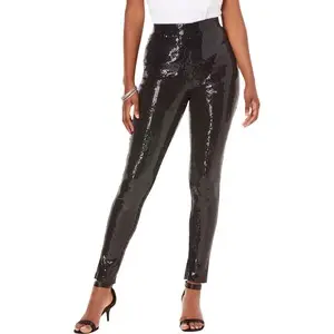 Roaman's Sequin Legging - Black