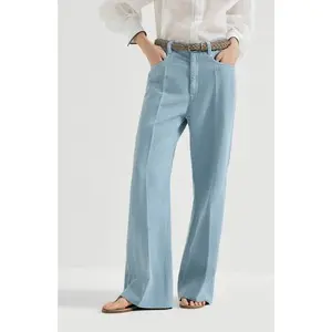 Brunello Cucinelli Loose Fit Trousers - Denim