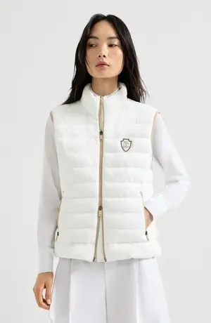 Brunello Cucinelli Down Vest - White