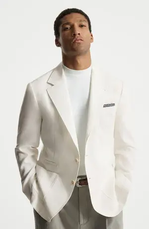 Brunello Cucinelli Linen Deconstructed Blazer