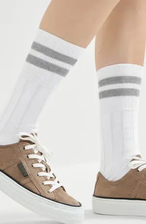 Brunello Cucinelli Knee-high Knit Socks - Grey