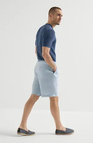 Brunello Cucinelli Chevron Bermuda Shorts