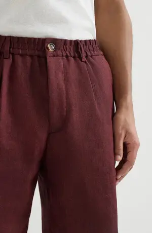 Brunello Cucinelli Chevron Bermuda Shorts - Cherry