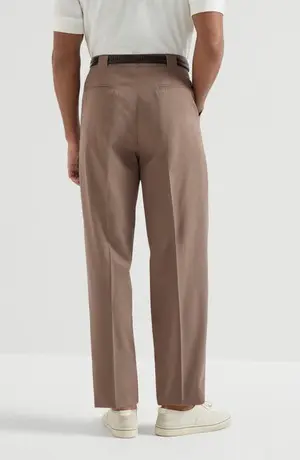 Brunello Cucinelli Cotton Twill Trousers - Hazelnut