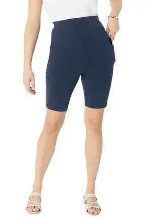 ROAMAN'S Side-pocket Bike Shorts - Navy