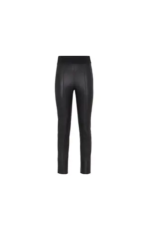 Brunello Cucinelli Stretch Nappa Leggings - Black