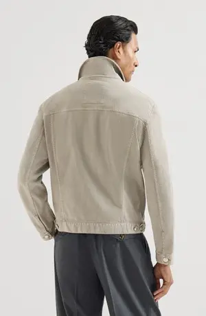 Brunello Cucinelli Denim Four-pocket Jacket - Khaki