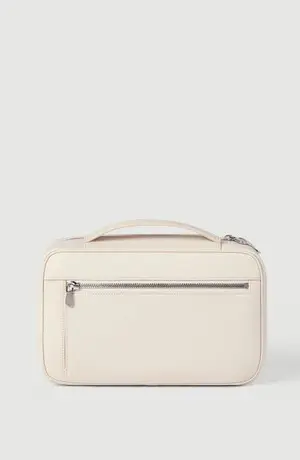 Brunello Cucinelli Calfskin Pouch - Snow