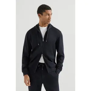 Brunello Cucinelli French Terry Zip Up Hoodie