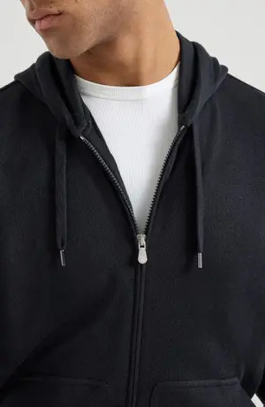 Brunello Cucinelli French Terry Zip Up Hoodie