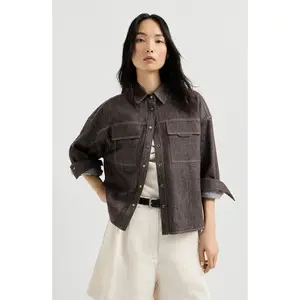 Brunello Cucinelli Sparkling No-fade Denim Shirt