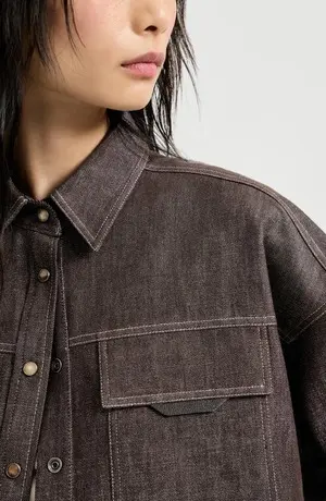 Brunello Cucinelli Sparkling No-fade Denim Shirt