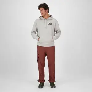 MONS ROYALE Inversion Merino Hoodie - Light Grey Heather