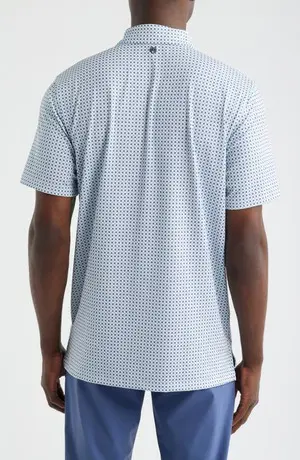 Greyson Ironwood Microprint Performance Golf Polo