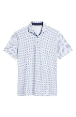 Greyson Ironwood Microprint Performance Golf Polo
