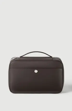 Brunello Cucinelli Calfskin Beauty Case - Chocolate
