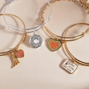 ALEX AND ANI Mom Wisdom Charm Bangle