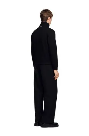 Sandro Cotton Zip-up Sweatshirt - Black