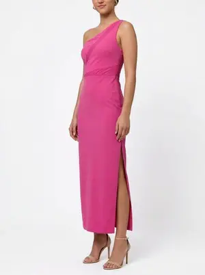 Rachel Rachel Roy One-shoulder Maxi Dress - Raspberry Rose