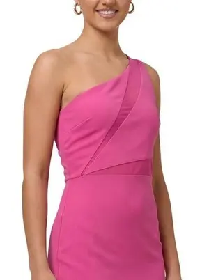 Rachel Rachel Roy One-shoulder Maxi Dress - Raspberry Rose