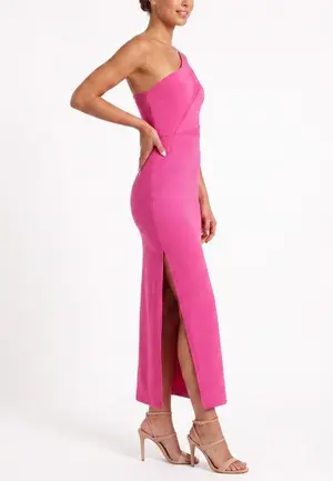 Rachel Rachel Roy One-shoulder Maxi Dress - Raspberry Rose
