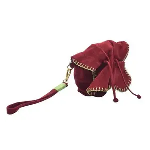 Carlos Falchi Mini Butterfly Suede Leather Bag - Malbec