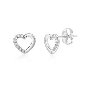 DONATELLO GIAN Set Of 2 Pave Heart Earrings