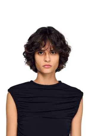 Sandro Draped Flared Maxi Dress