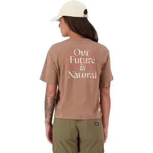 MONS ROYALE Yonder Merino Organic Cotton T-shirt - Mocha
