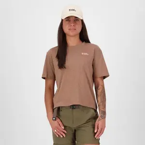 MONS ROYALE Yonder Merino Organic Cotton T-shirt - Mocha