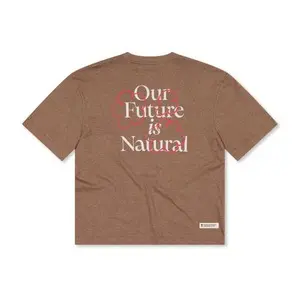MONS ROYALE Yonder Merino Organic Cotton T-shirt - Mocha