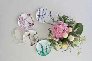 Prouna Marble Azure Canape Plate