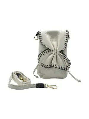 Carlos Falchi Cell Phone Butterfly Bag - Winter White